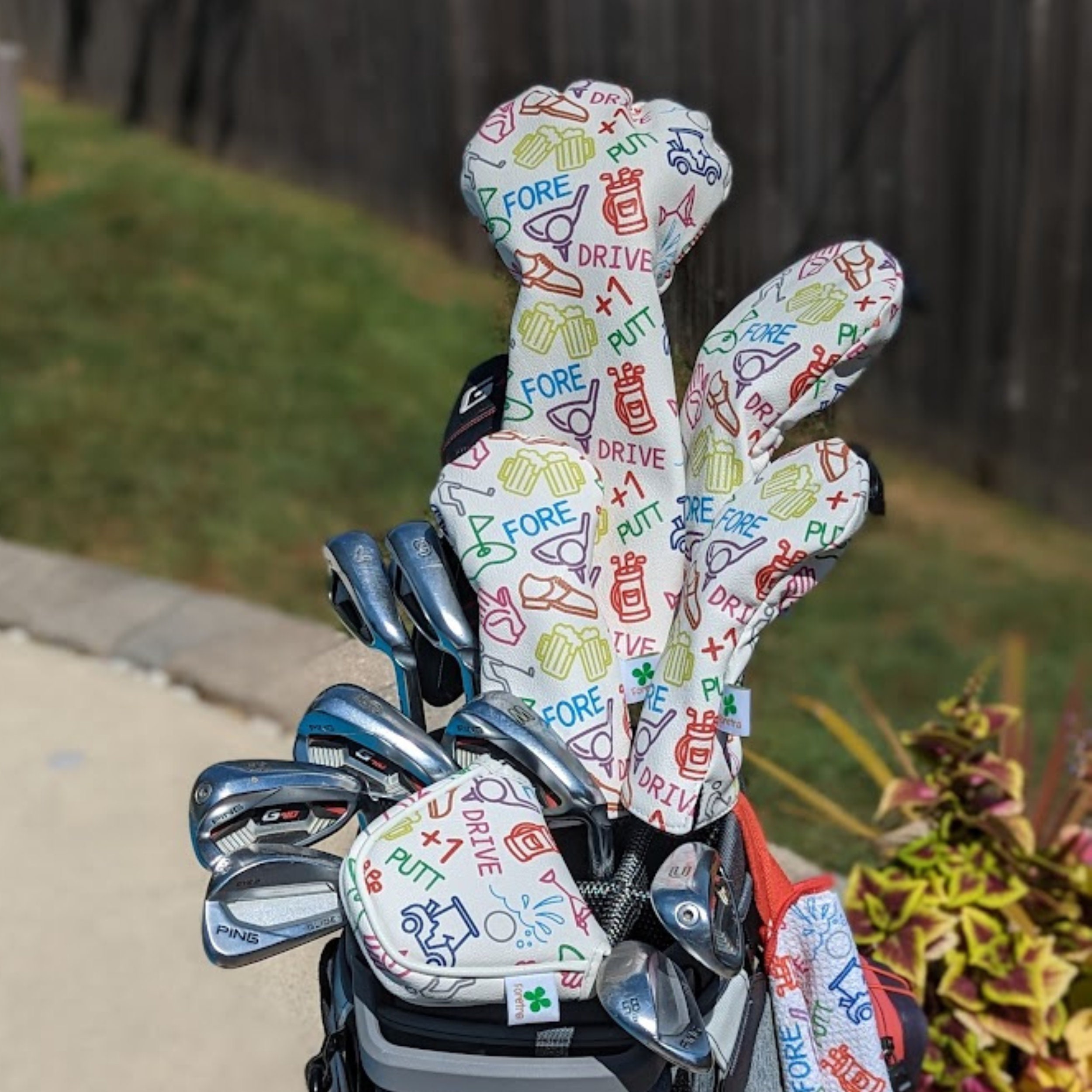GOLF ICONS Putter Headcover Made With PU Leather and - Etsy