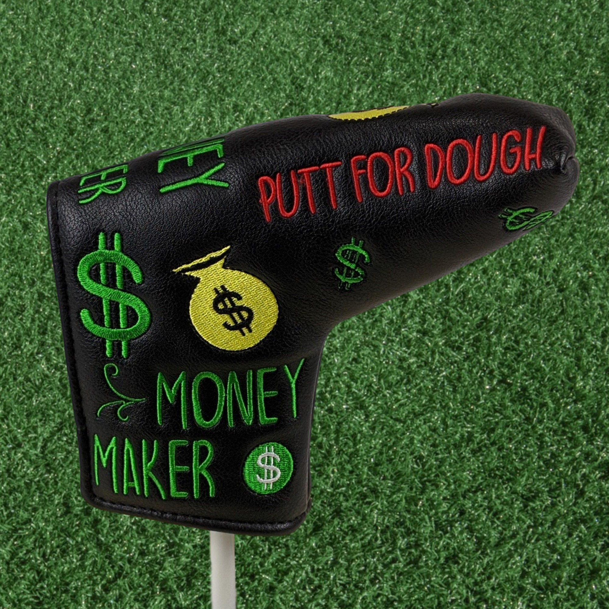 Putt for Dough Money Maker Putter Head Cover Black Made With - Etsy