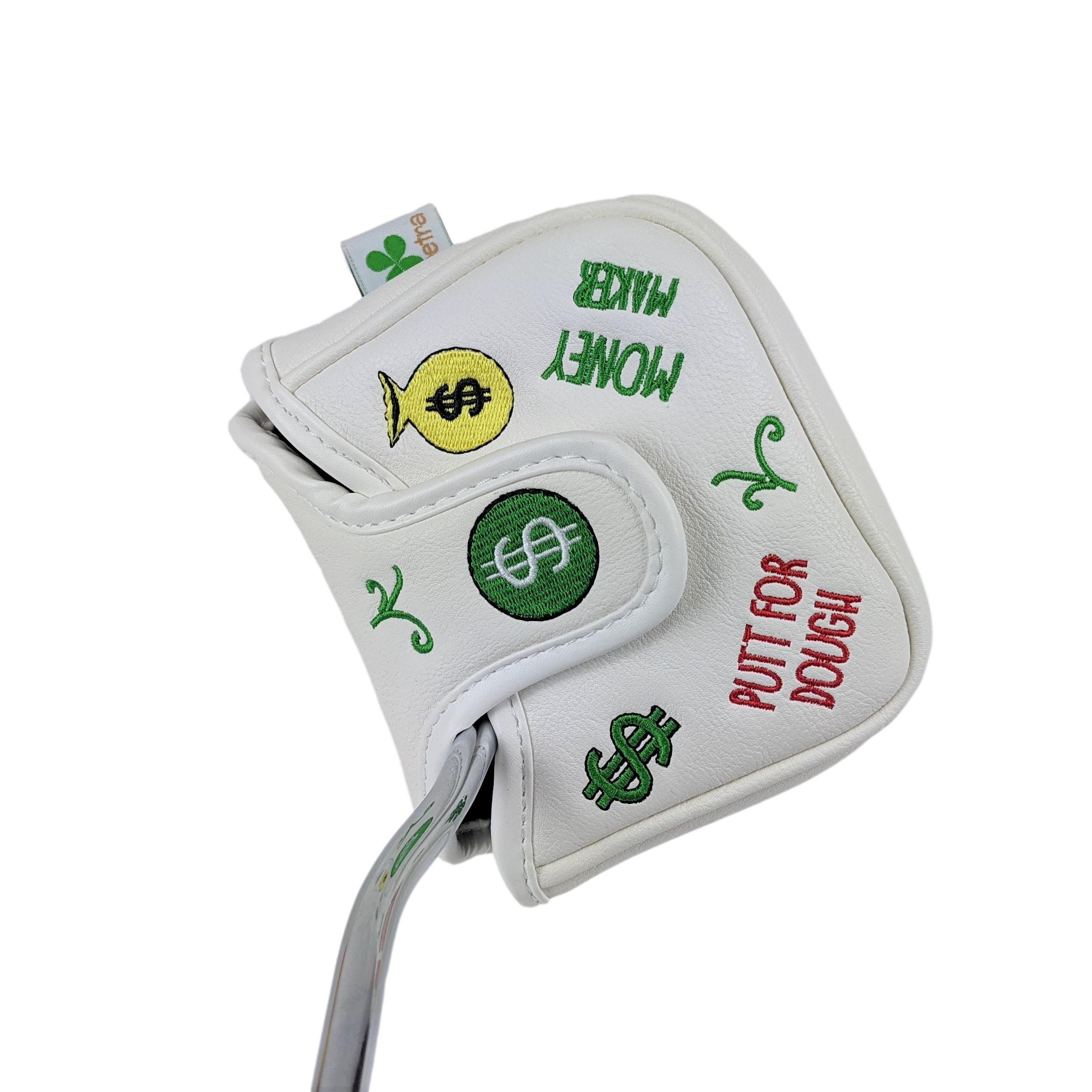 Putt for Dough Money Maker Putter Headcover White Made With PU Leather ...
