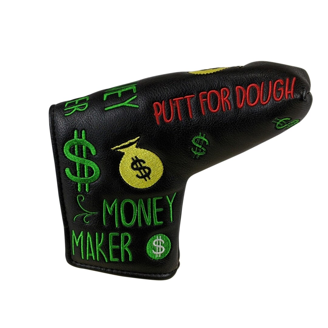Putt for Dough Money Maker Putter Head Cover Black - Made With PU ...