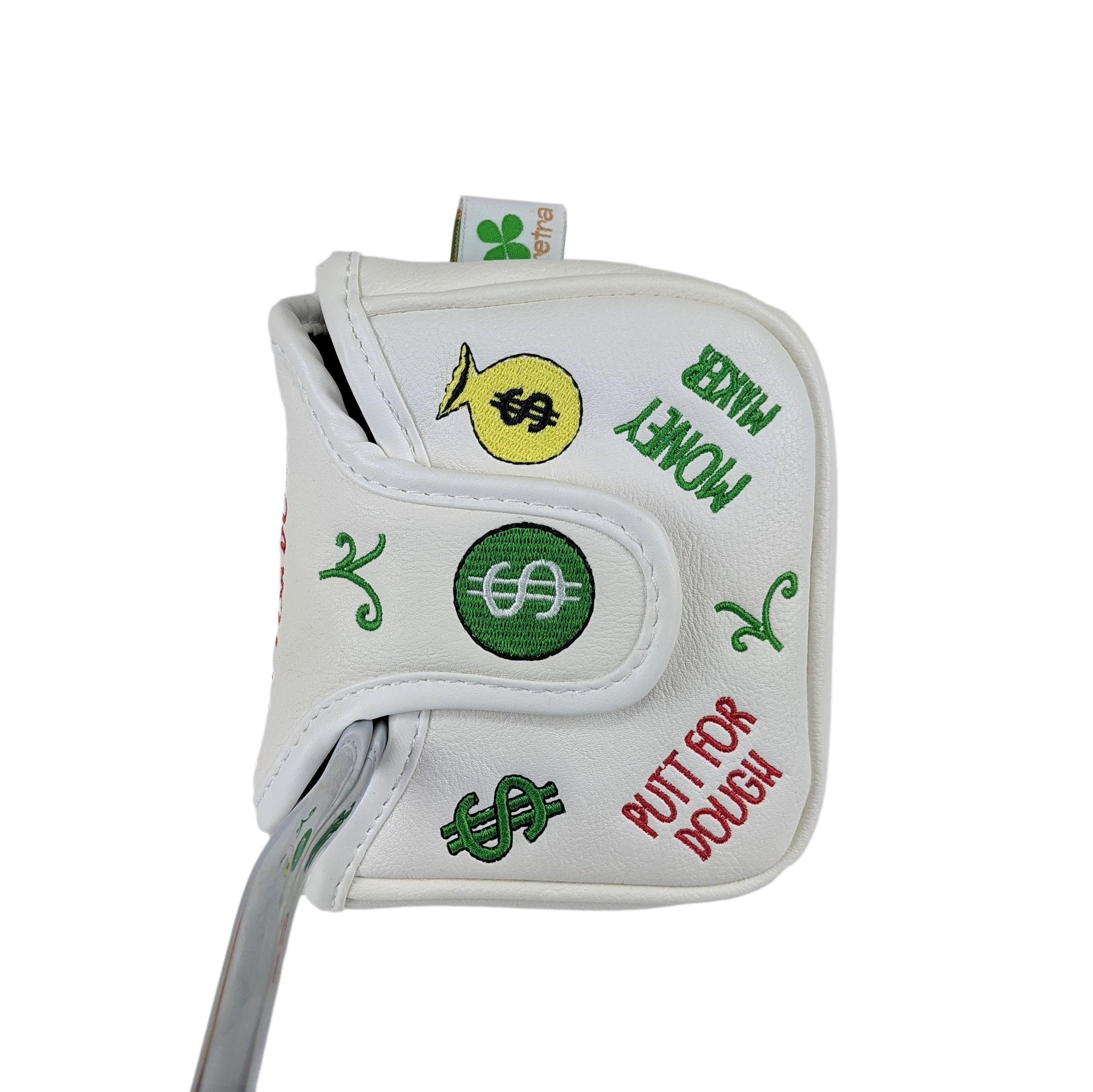 Putt for Dough Money Maker Putter Headcover White Made With PU Leather ...