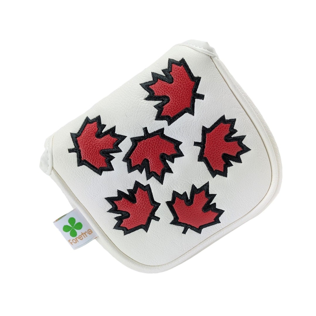 Maple Leaf Golf Putter Headcover, Magnetic PU Leather, Square Mallet - Etsy