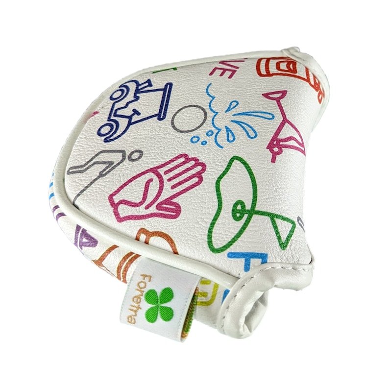 GOLF ICONS Putter Headcover Made With PU Leather and Magnetic Closure ...