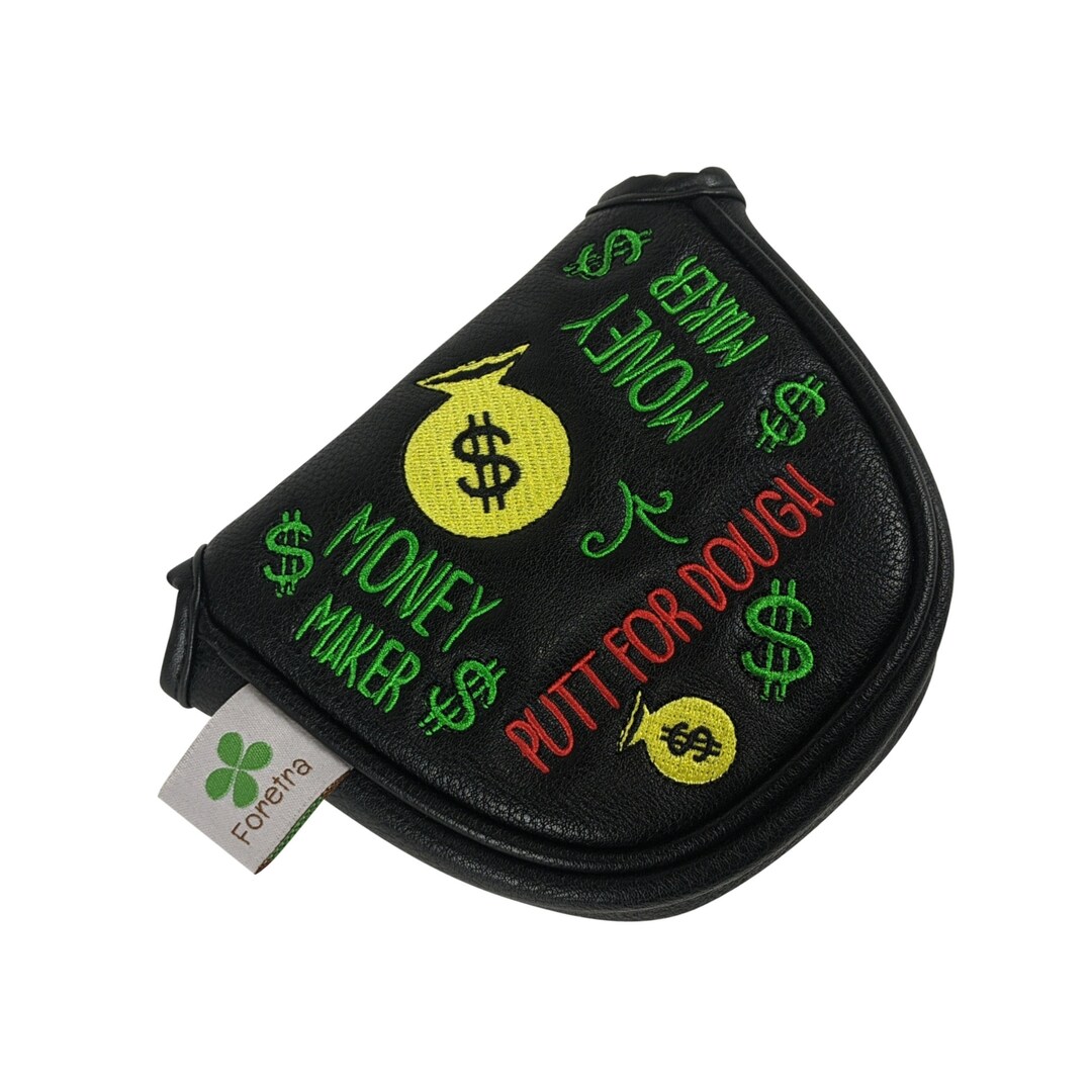 Putt for Dough Money Maker Putter Headcover – Black - Made With PU ...