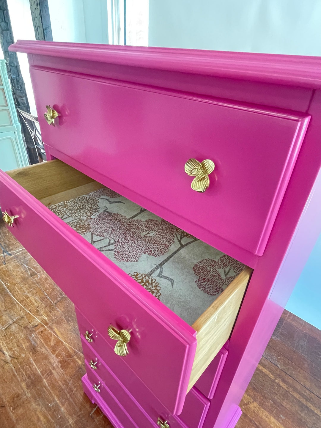 Vintage Drexel MCM Painted Seven Drawer Lingerie Tall Dresser - Etsy