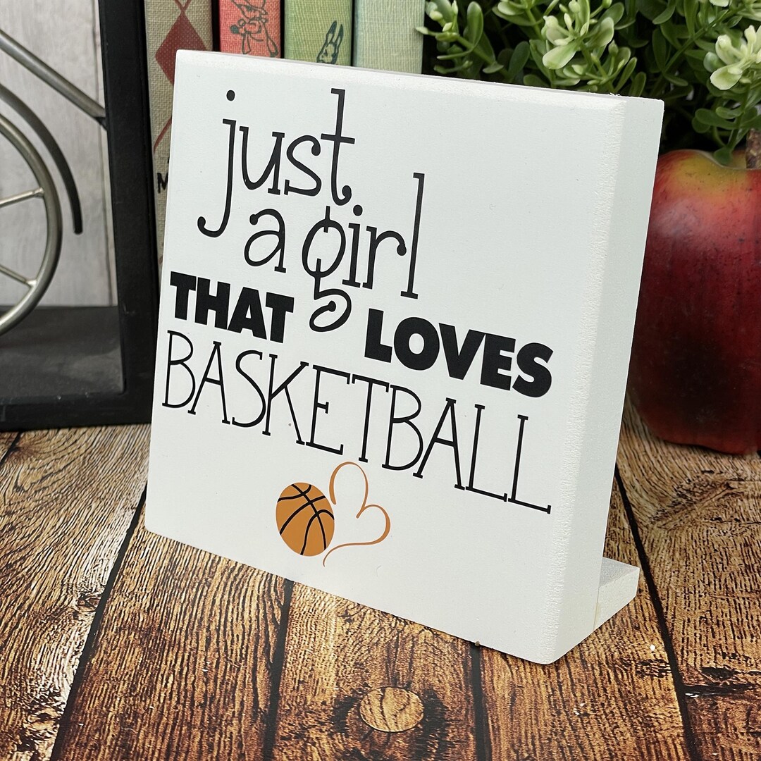 Basketball Desktop Sign for Girls - Etsy