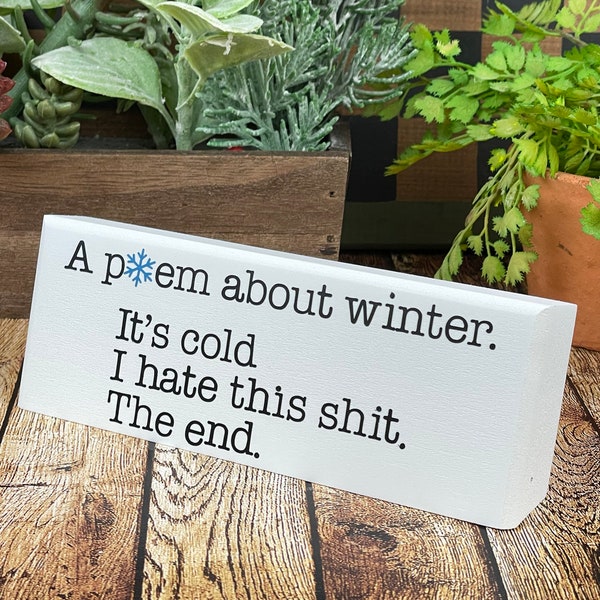 I Hate Winter - Etsy