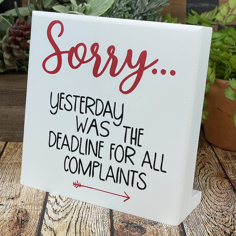 Funny Office Desk Signs - Etsy