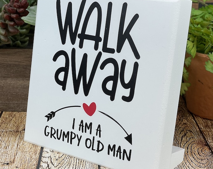 Grumpy Old Man Sign - Etsy Canada