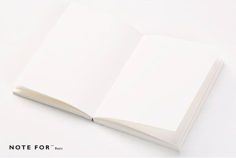 White Plain Notebook: Simple Minimalist Planner (lined/grid/blank) - Etsy