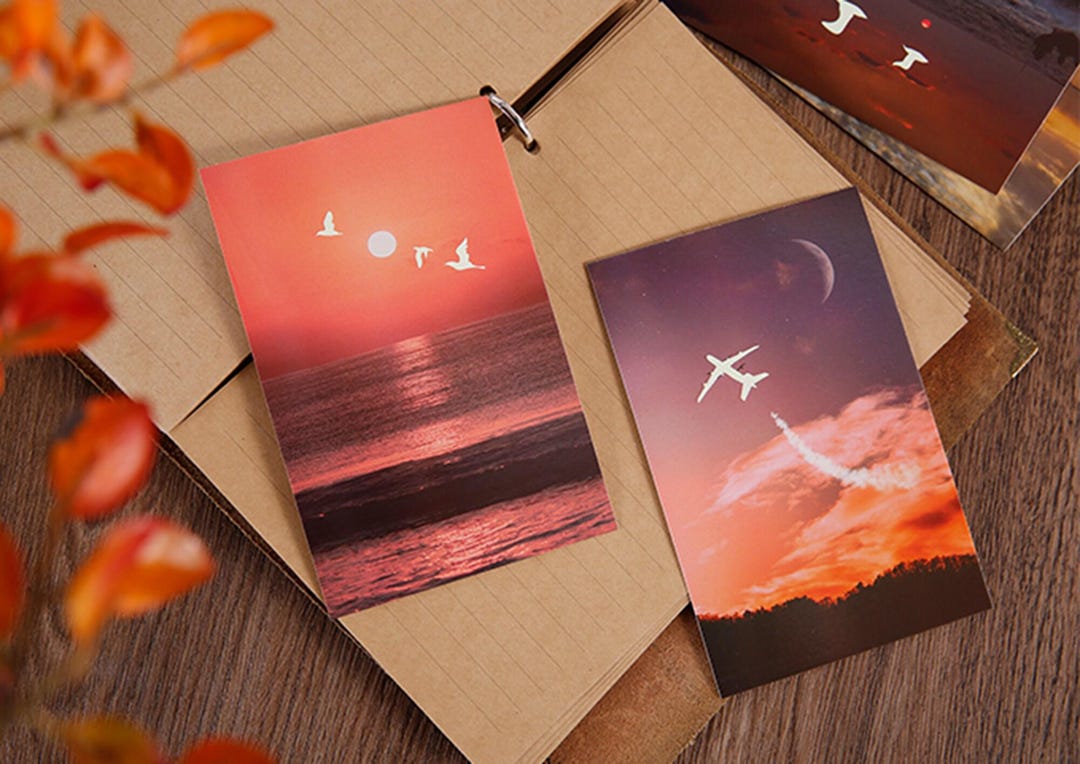 1001 Times Sunset Postcards Collection (30pc) | Moonlight Post Card Set ...