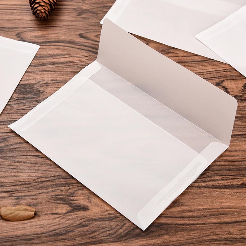 Translucent Tracing Paper Envelopes Set - 10pc (6.89x4.92 In - Etsy