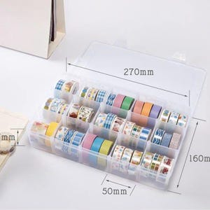 Washi Tape Storage Box | Masking Tapes Divider | Washi MT Compartments ...