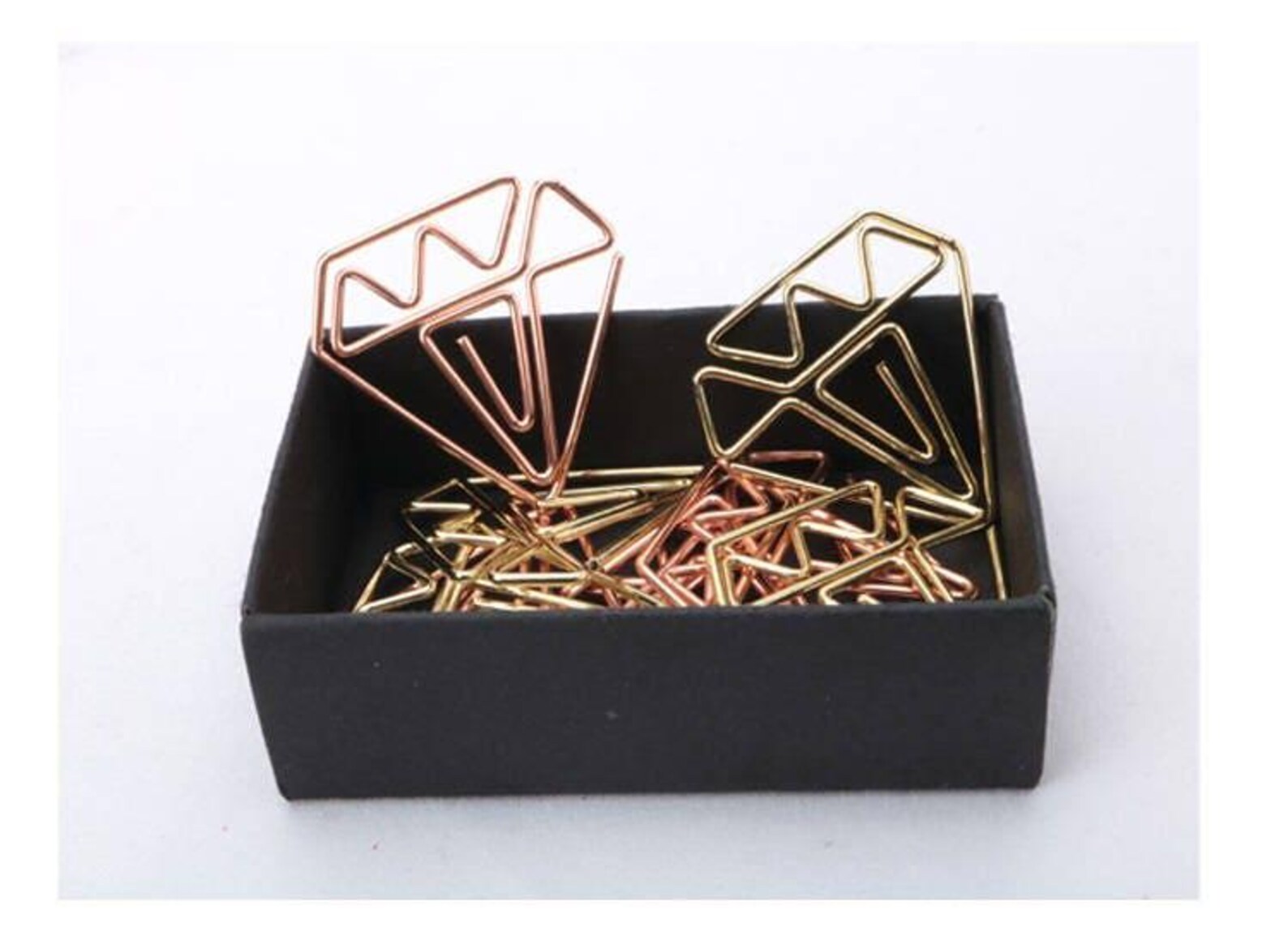 Rose Gold Diamond Paper Clips Golden Diamond Paperclip Funny Paper Clip ...