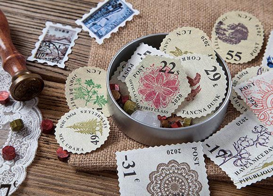 Plain White Post Office Stickers Pack | Shaped Little Sticker | Postage ...