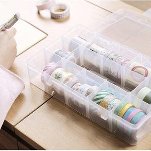 Washi Tape Storage Box | Masking Tapes Divider | Washi MT Compartments ...