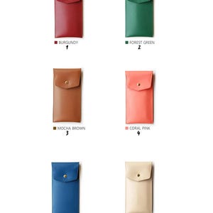Extra Pocket Pencil Case - 6 Colors | Leather Pencil Case With Snap ...
