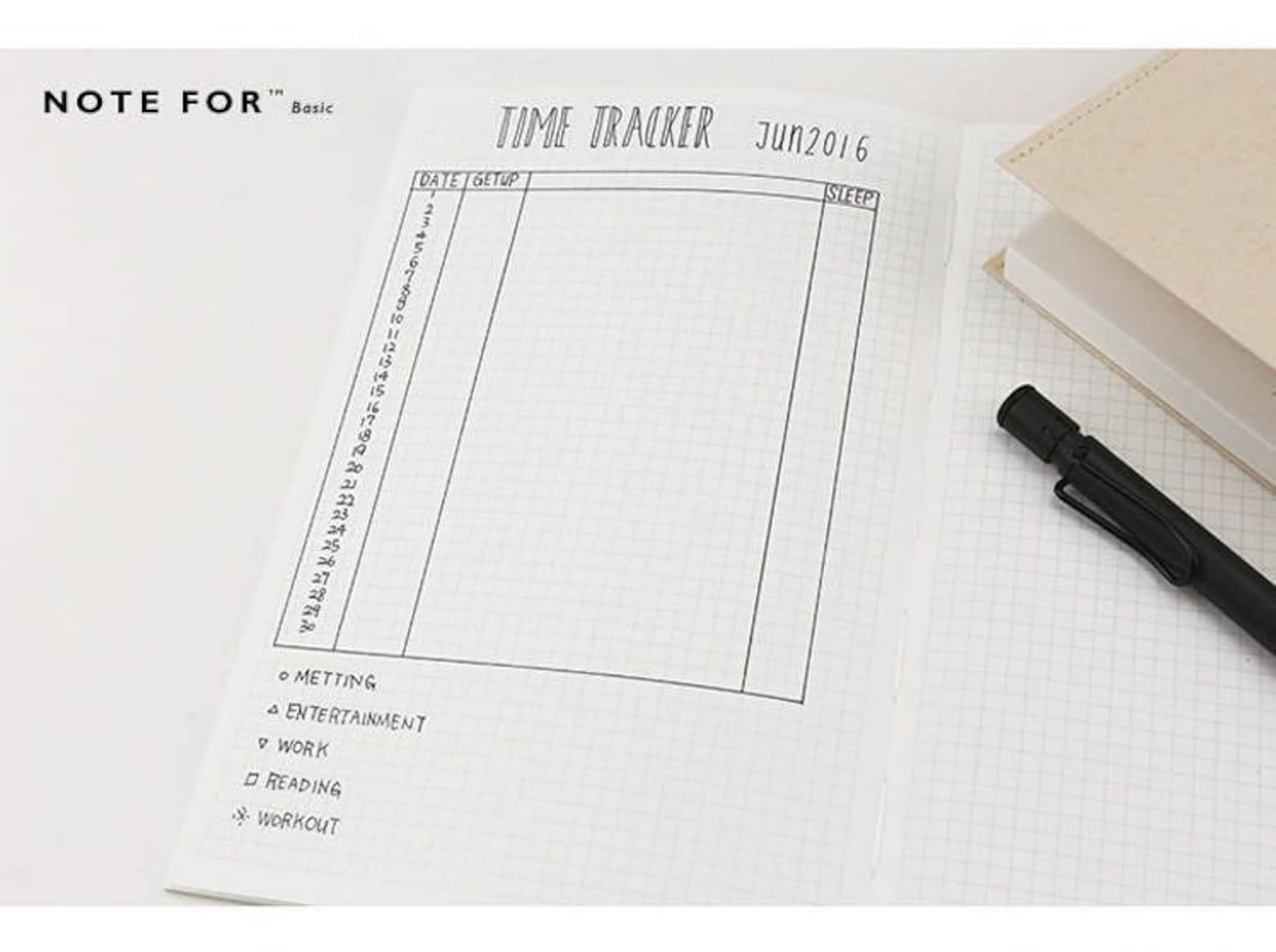 White Plain Notebook: Simple Minimalist Planner (lined/grid/blank) - Etsy