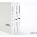 White Plain Notebook: Simple Minimalist Planner (lined/grid/blank) - Etsy