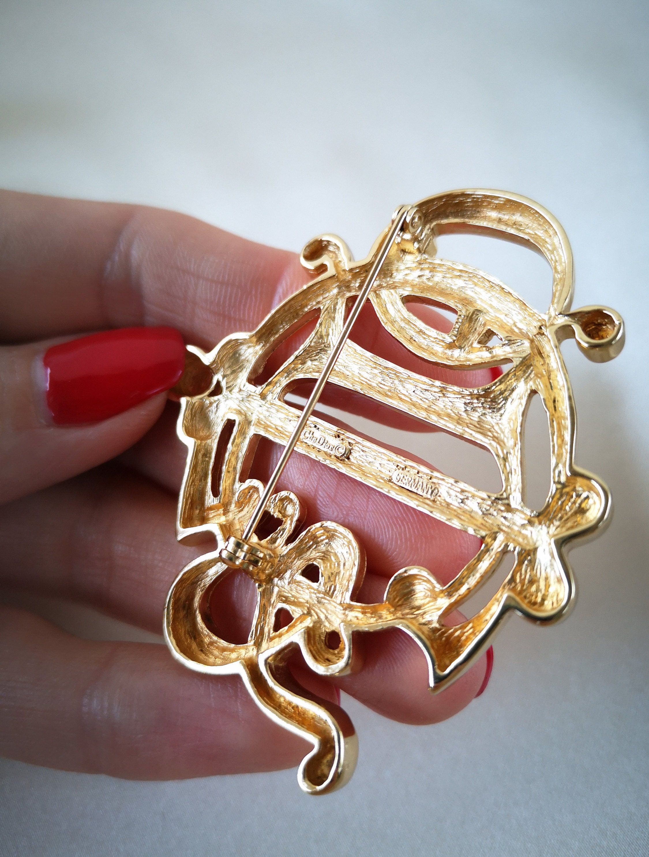 Christian Dior vintage brooch | Etsy