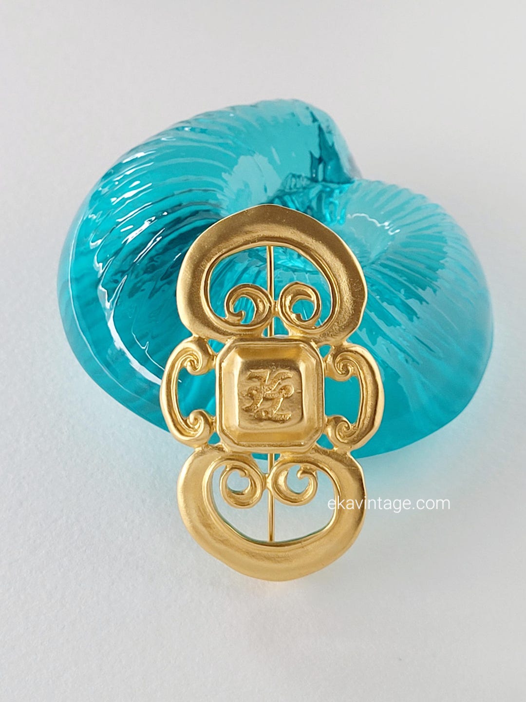 Karl Lagerfeld Vintage Kl Brooch - Etsy