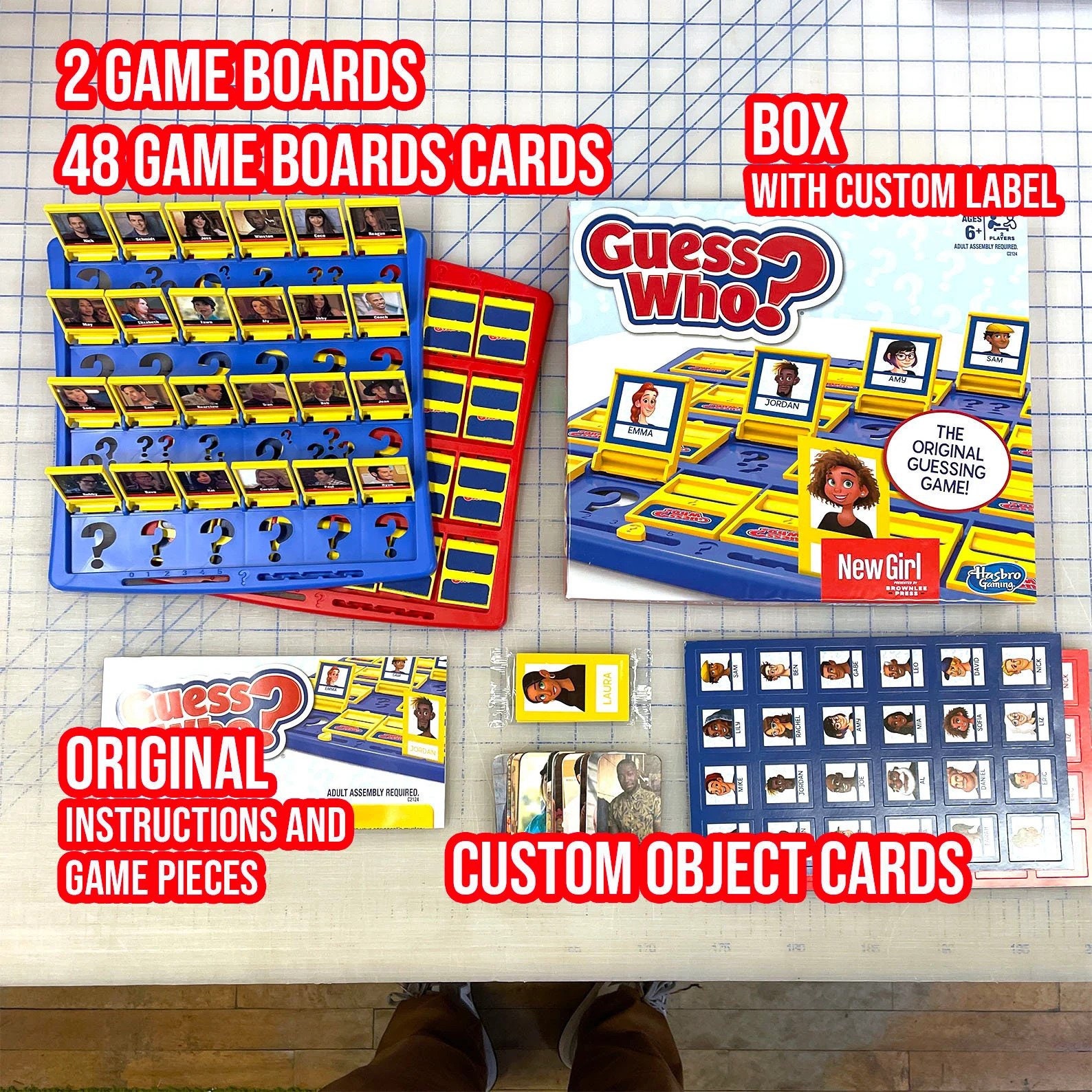 Guess Who "guess Who's Scared" Edition - Game Night - Board Game - Etsy