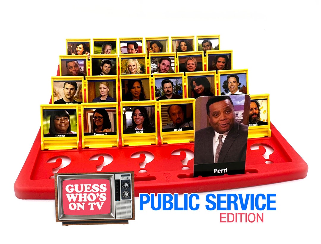 Guess Who "public Service" Edition - Game Night - Board Game - Etsy