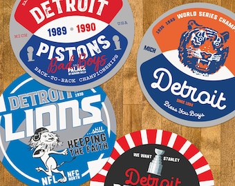 Detroit Coasters | Etsy
