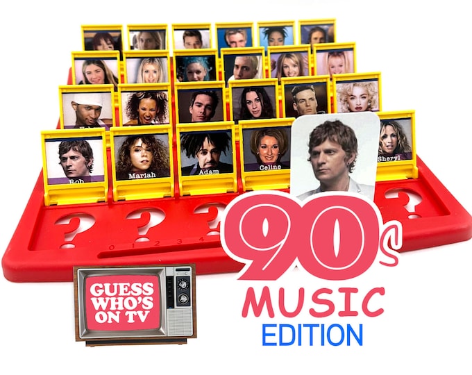 Guess Who '90s Music - Game Night - Board Game - Etsy
