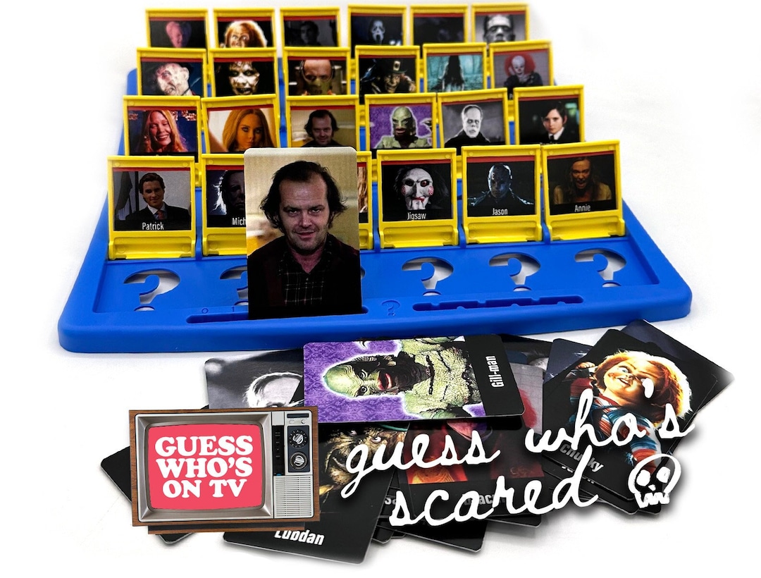 Guess Who "guess Who's Scared" Edition - Game Night - Board Game - Etsy