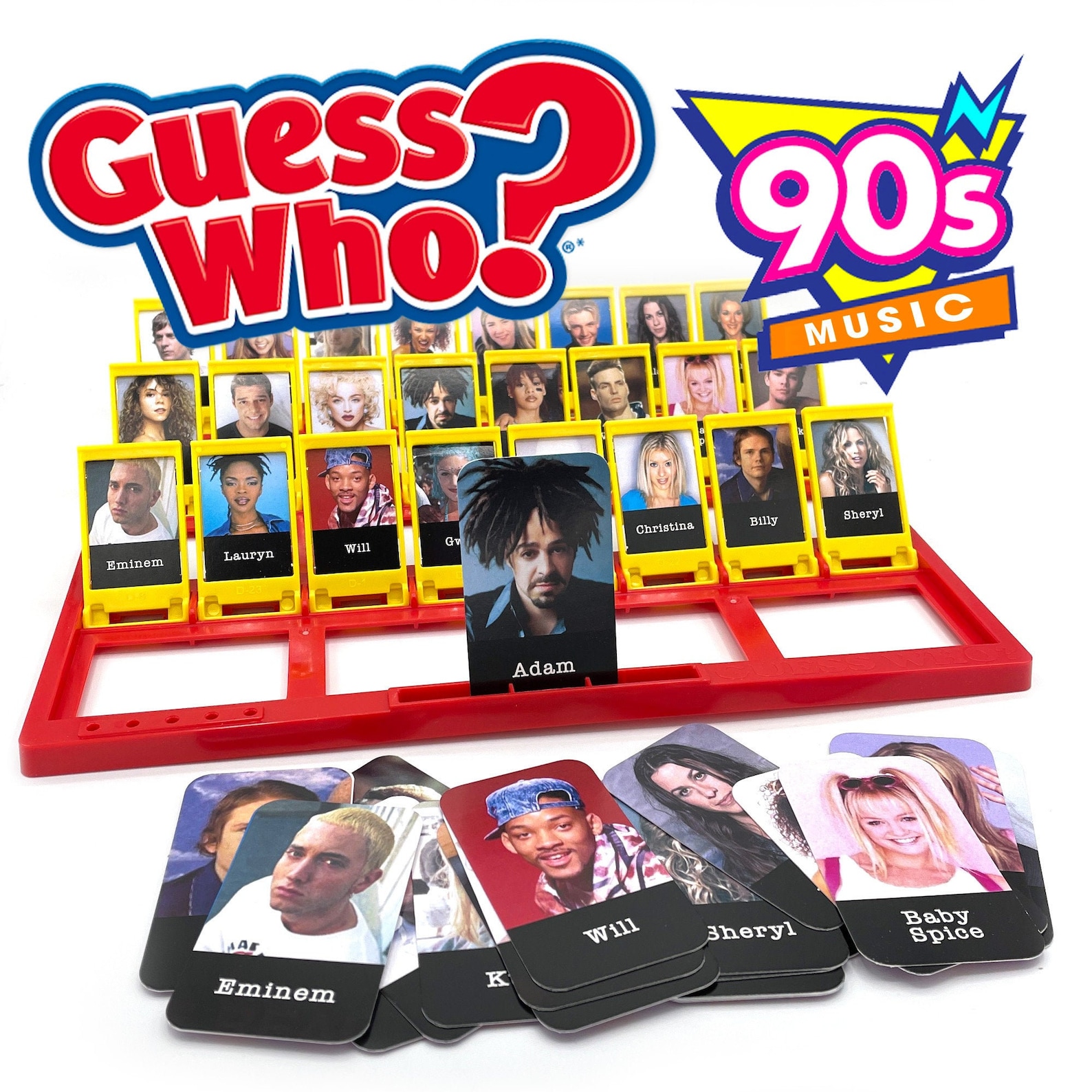Guess Who '90s Music Game Night Board Game | Etsy