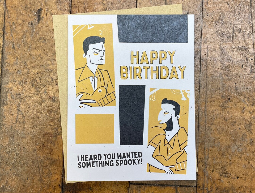 Something Spooky Birthday Card / ITYSL / Greeting Card / I - Etsy