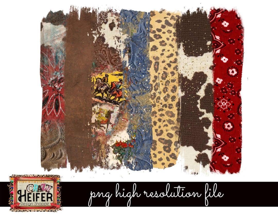 Western Brush Stroke Background Dye Sublimation Design Digital - Etsy