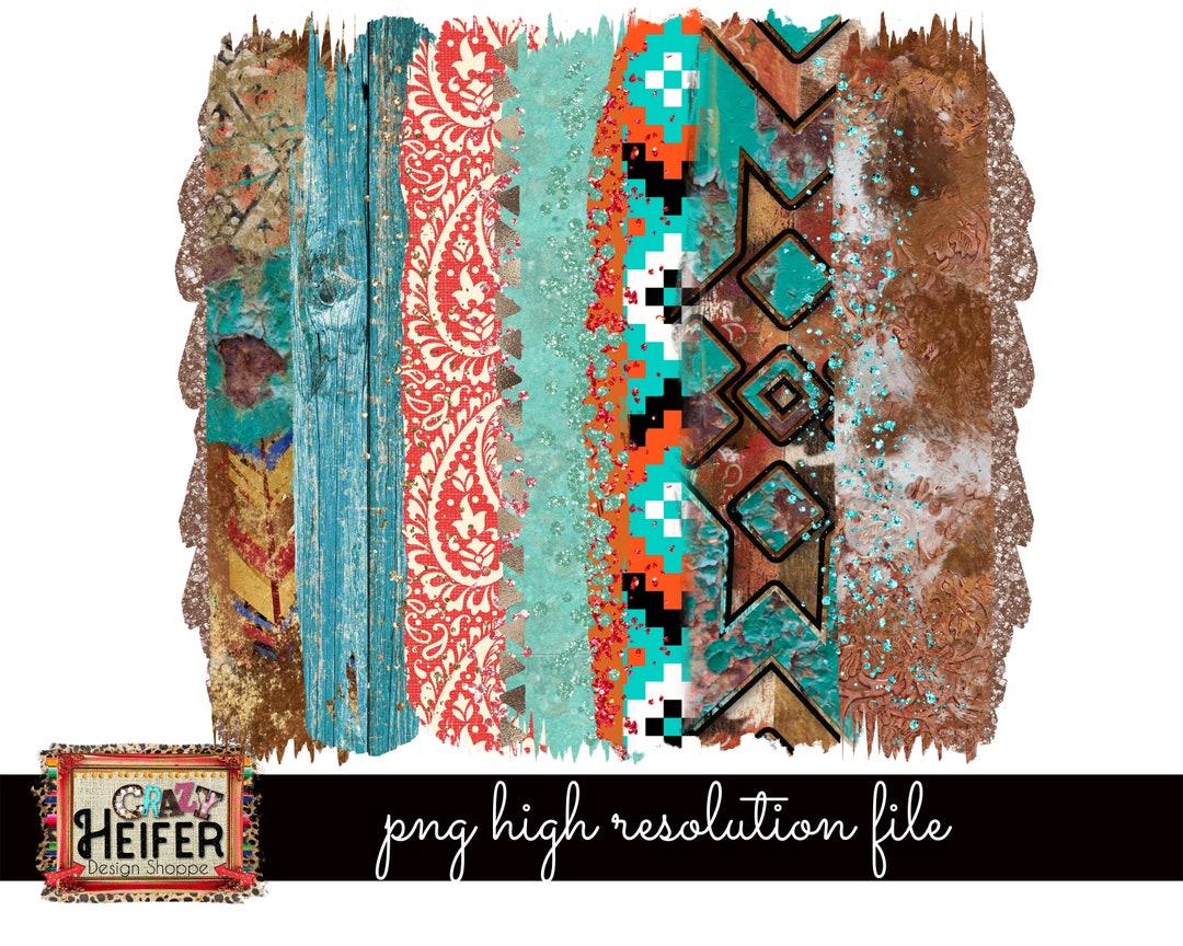 Western Brush Stroke Background Dye Sublimation Design Digital Download ...