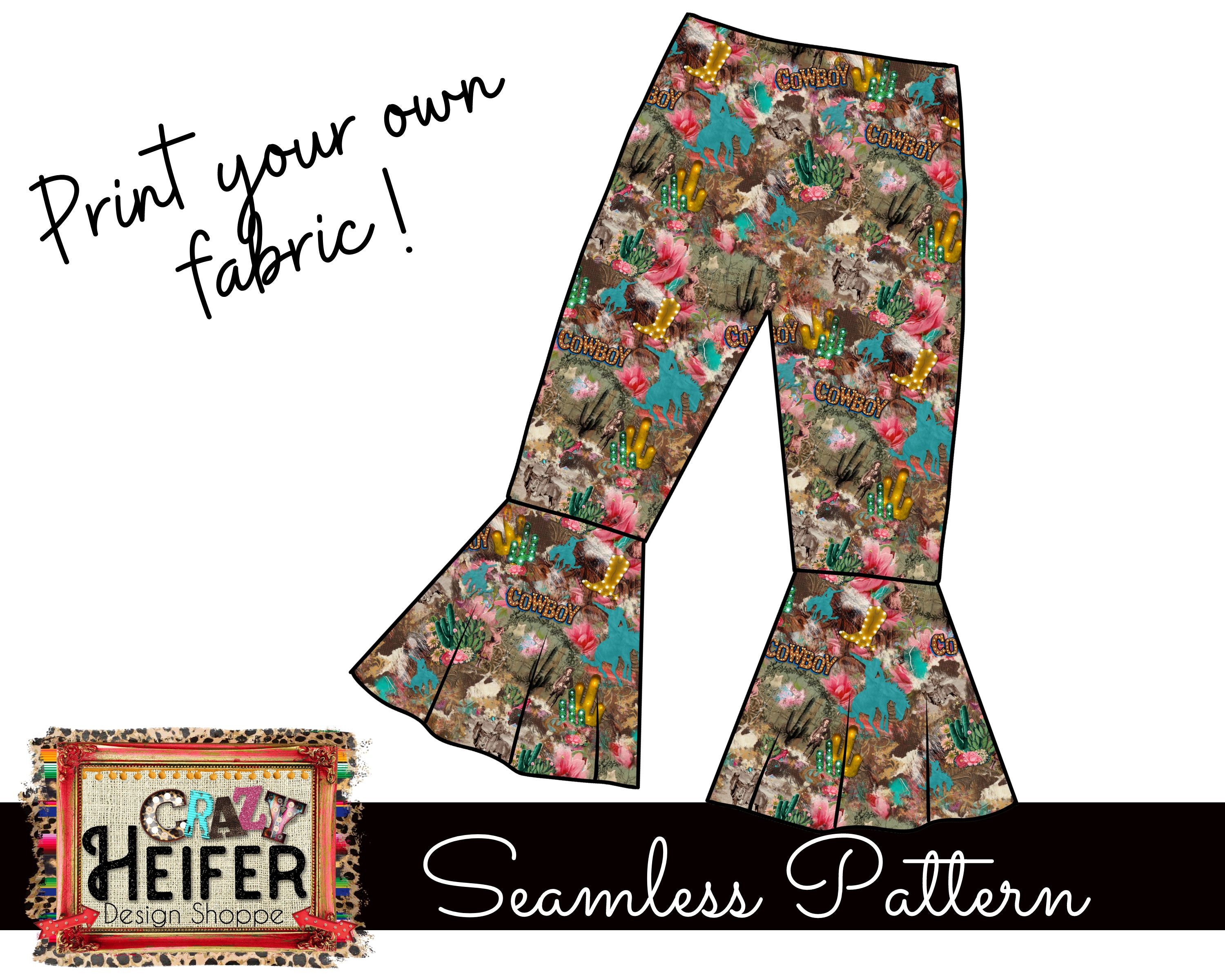 Seamless Pattern Vintage Retro Native Western Southwestern Cowboy ...