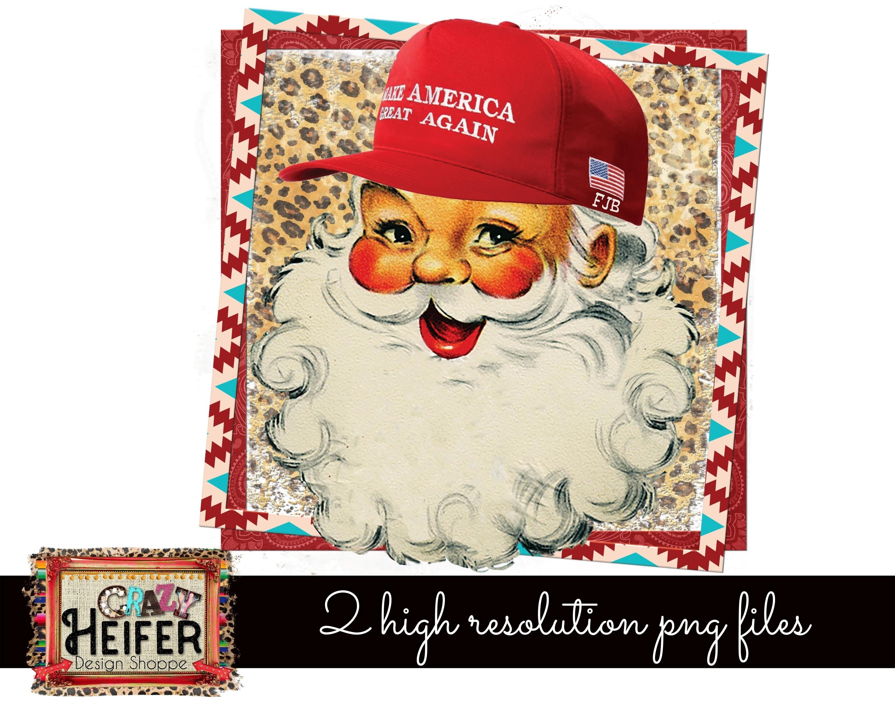 MAGA Santa Claus Make America Great Again Original Vintage Christmas ...