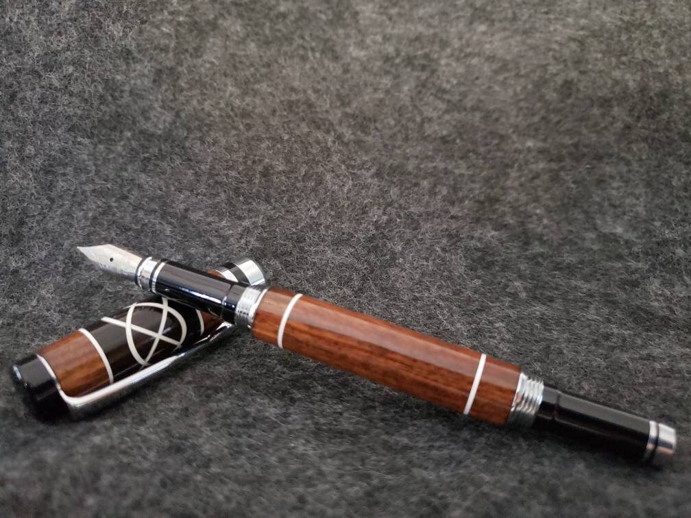 Artisan Hand Crafted Wooden Fountain Pen With Celtic Knot - Etsy