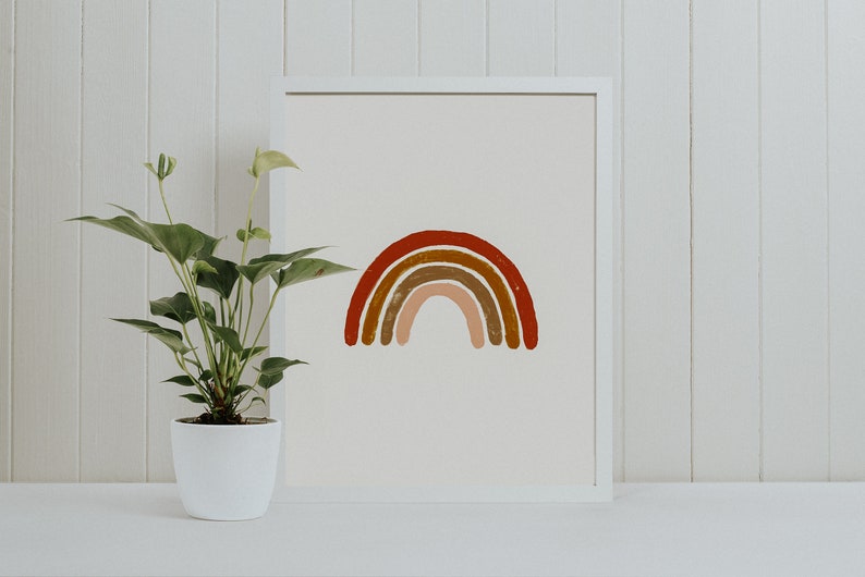 Set of Three 16x20 Prints Boho Rainbow Nursery Gallery Wall Prints ...
