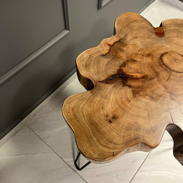 Raw Wood Coffee Table - Etsy