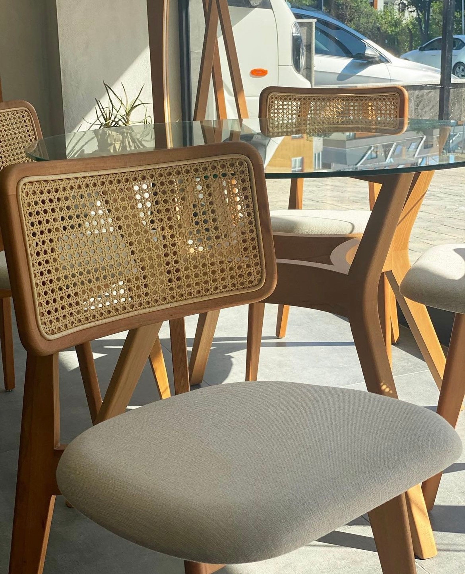 Wooden Rattan Dine Chair - Vintage Dining and Living Room Chairs ...