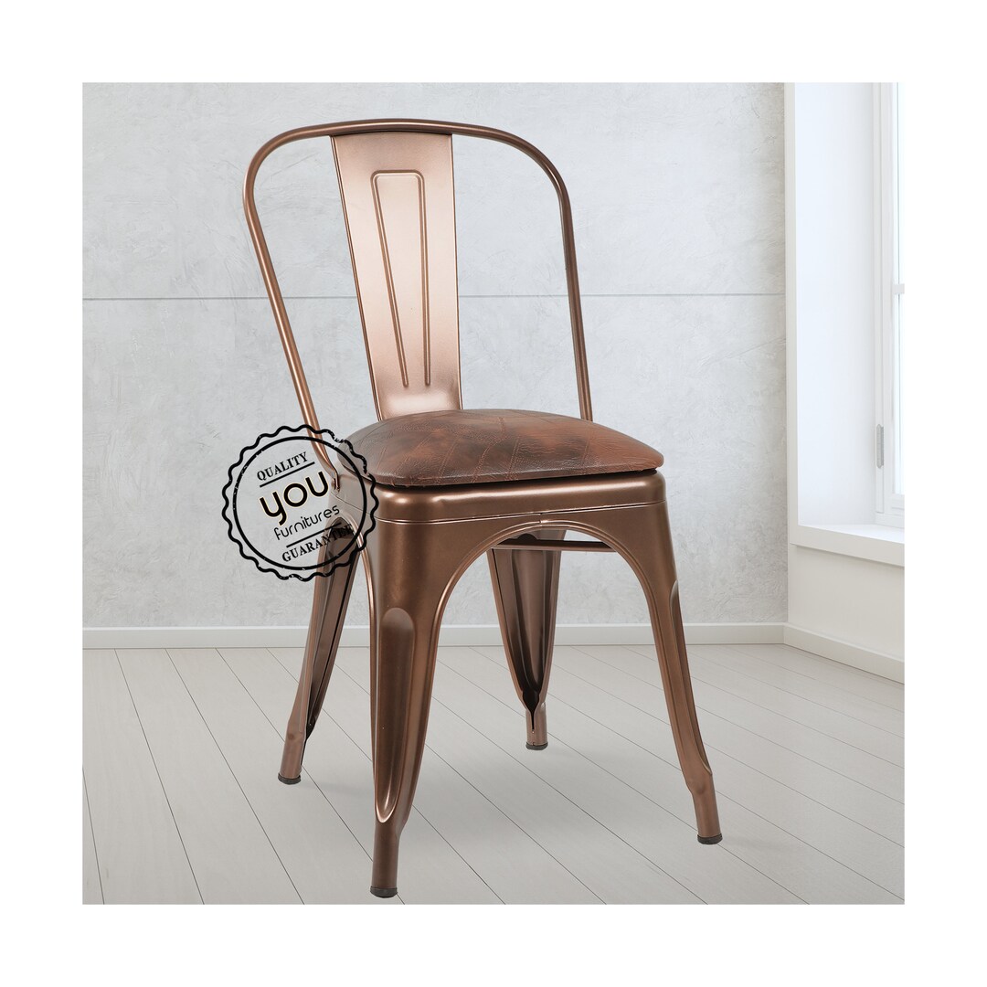Chair Metal Chair Outdoor Bronze Frame With Upholstery Cafe Chair ...