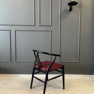 Danish Wishbone Style Chair Dine Chair Wooden Legs Danish Modern Living ...