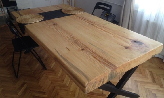 Dining Table Slab Wooden Table Slap Without Legs | Etsy