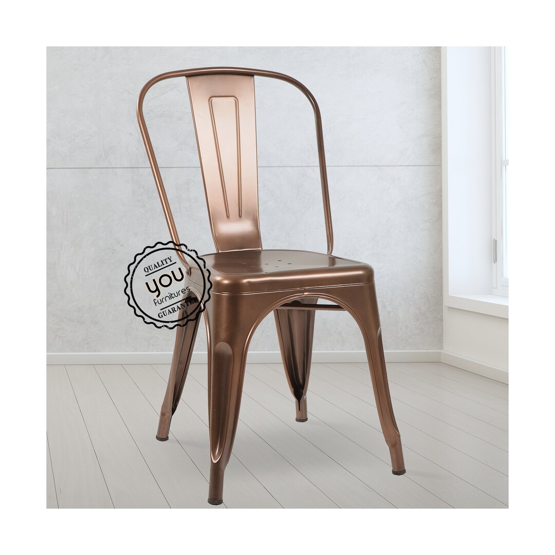 Chair Metal Chair Outdoor Bronze Color Metal Chair Cafe Chair Outdoor ...