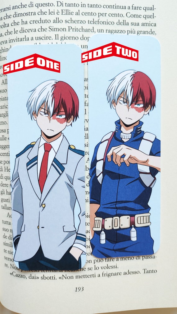 My Hero Academia Bookmark Todoroki Shoto Shoto - Etsy