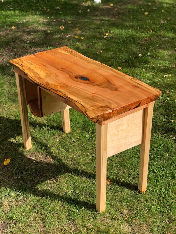 Beautiful custom maple slab desk | Etsy