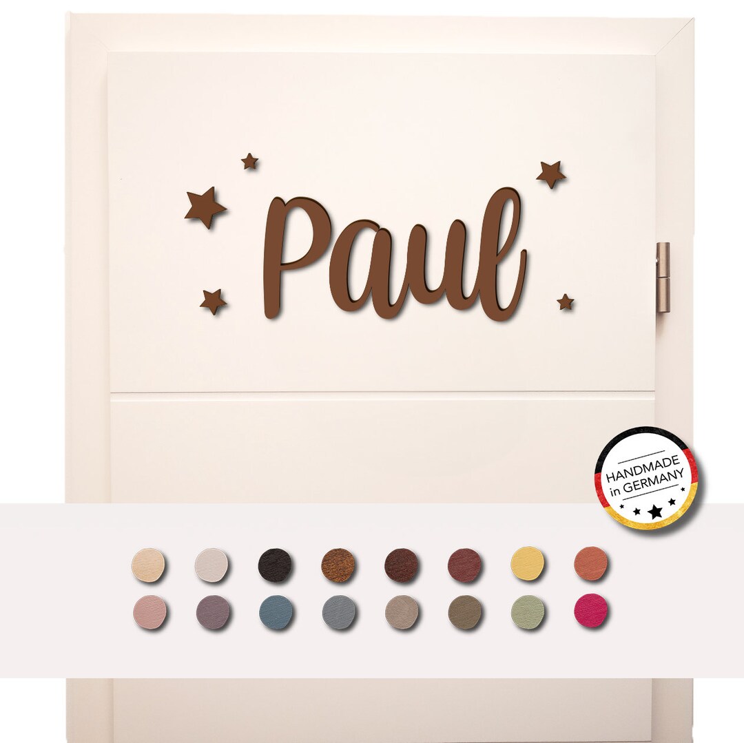 Individual 3D Wooden Lettering With Adhesive Backing for Children's ...