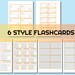Flashcards, Printable Flashcards, Student Printable, Student, Planner ...