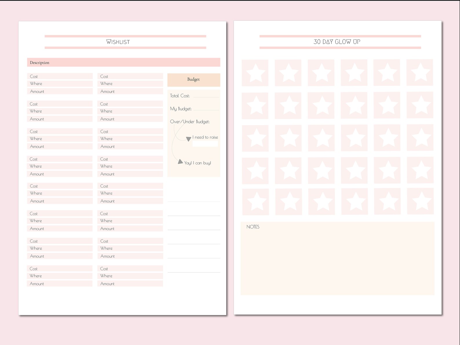 Beauty Planner, Health Planner, Makeover, Healthy Lifestyle, Diet ...