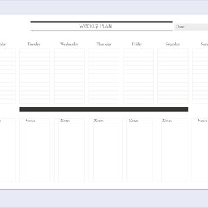 Weekly Plan, Planner Sheet, to Do List, Weekly Planning Sheet ...